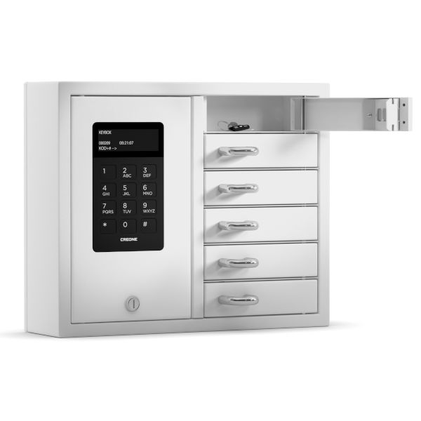 Keybox 9006 S (Nr. 141321) - Schlüsselbox mit 6 Fächern - Fachgröße 15 cm breit, 8 cm tief, 4 cm ...